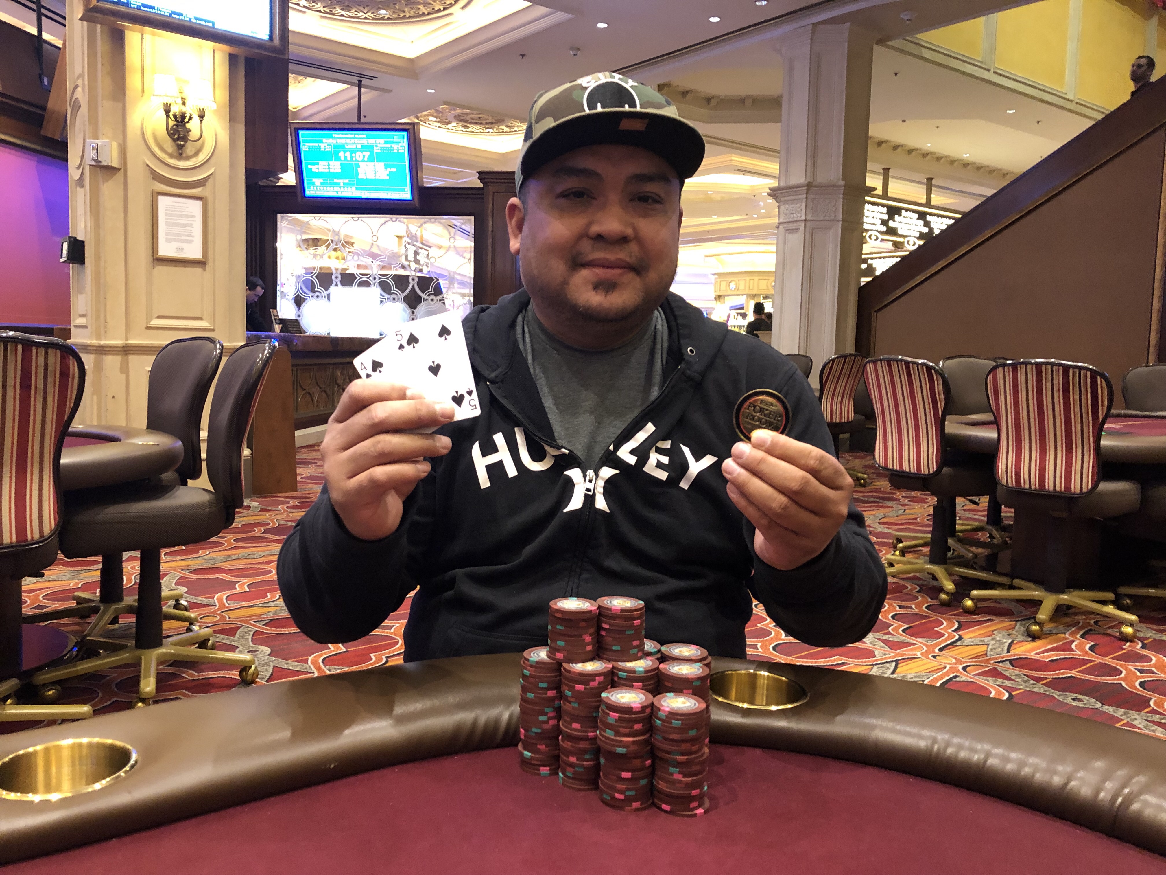 Thursday Night’s OneDay Tournament Winner | Venetian Poker Room