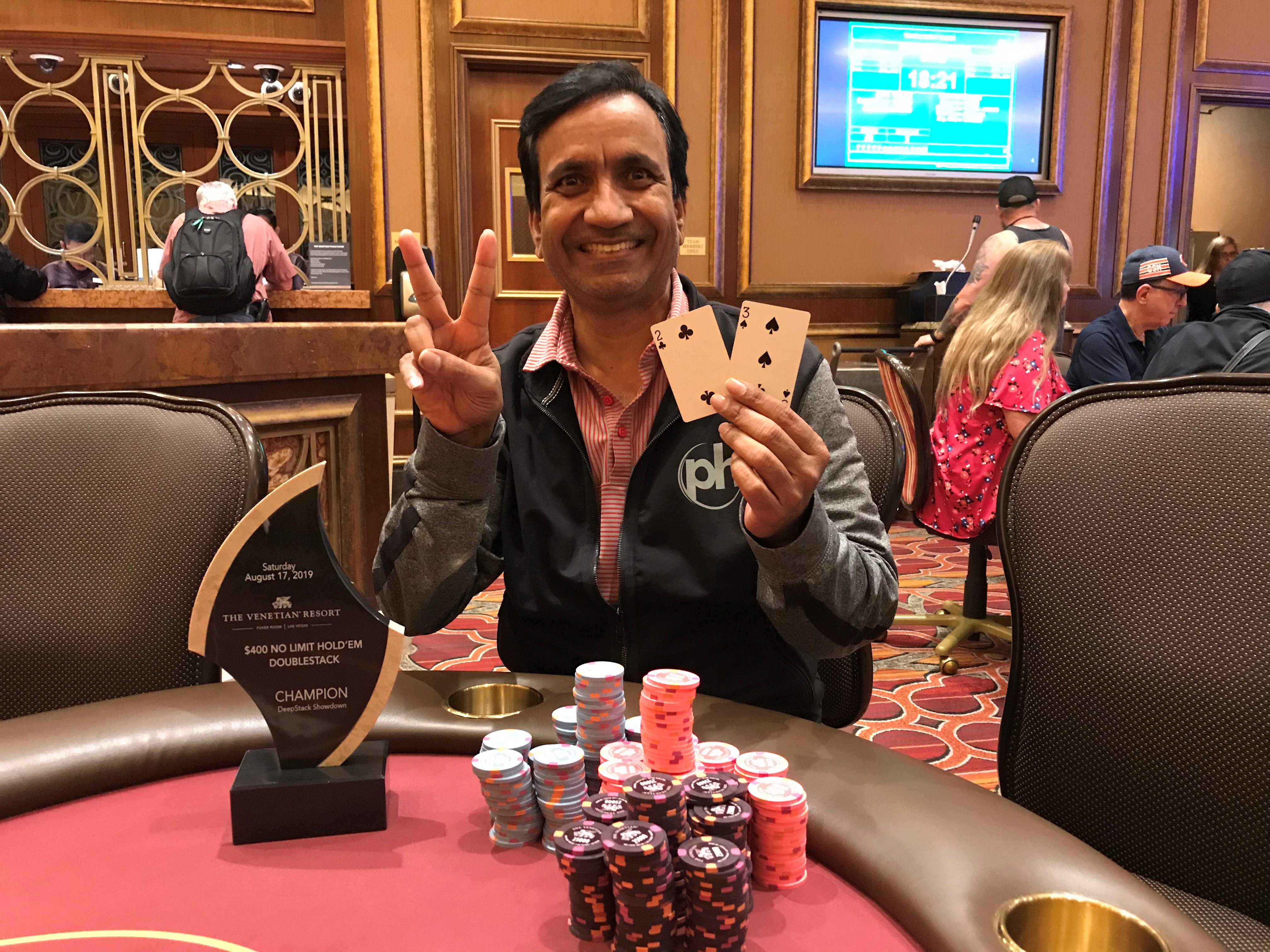 Mahesh Rathi Wins DeepStack Showdown Event #14 and $50,176 | Venetian ...