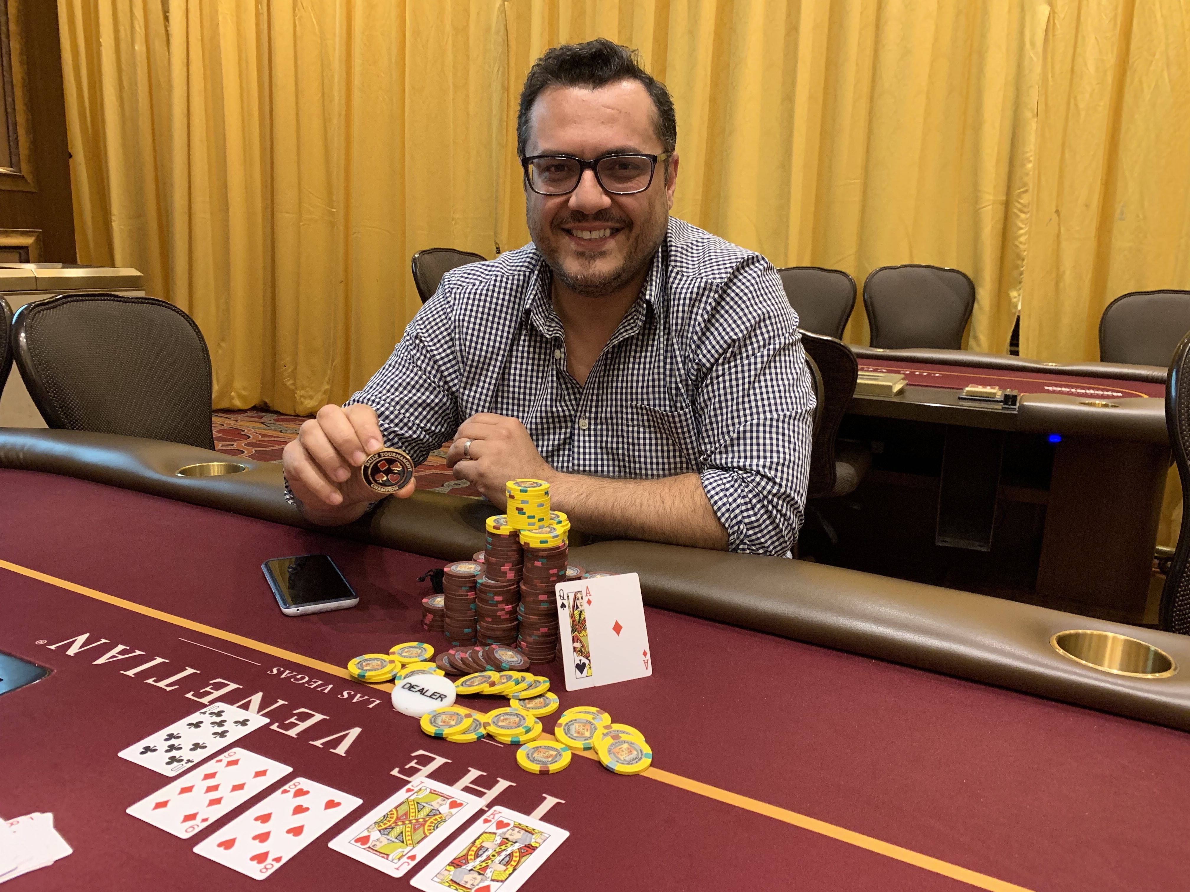 Wednesday Night’s OneDay Tournament Winner | Venetian Poker Room